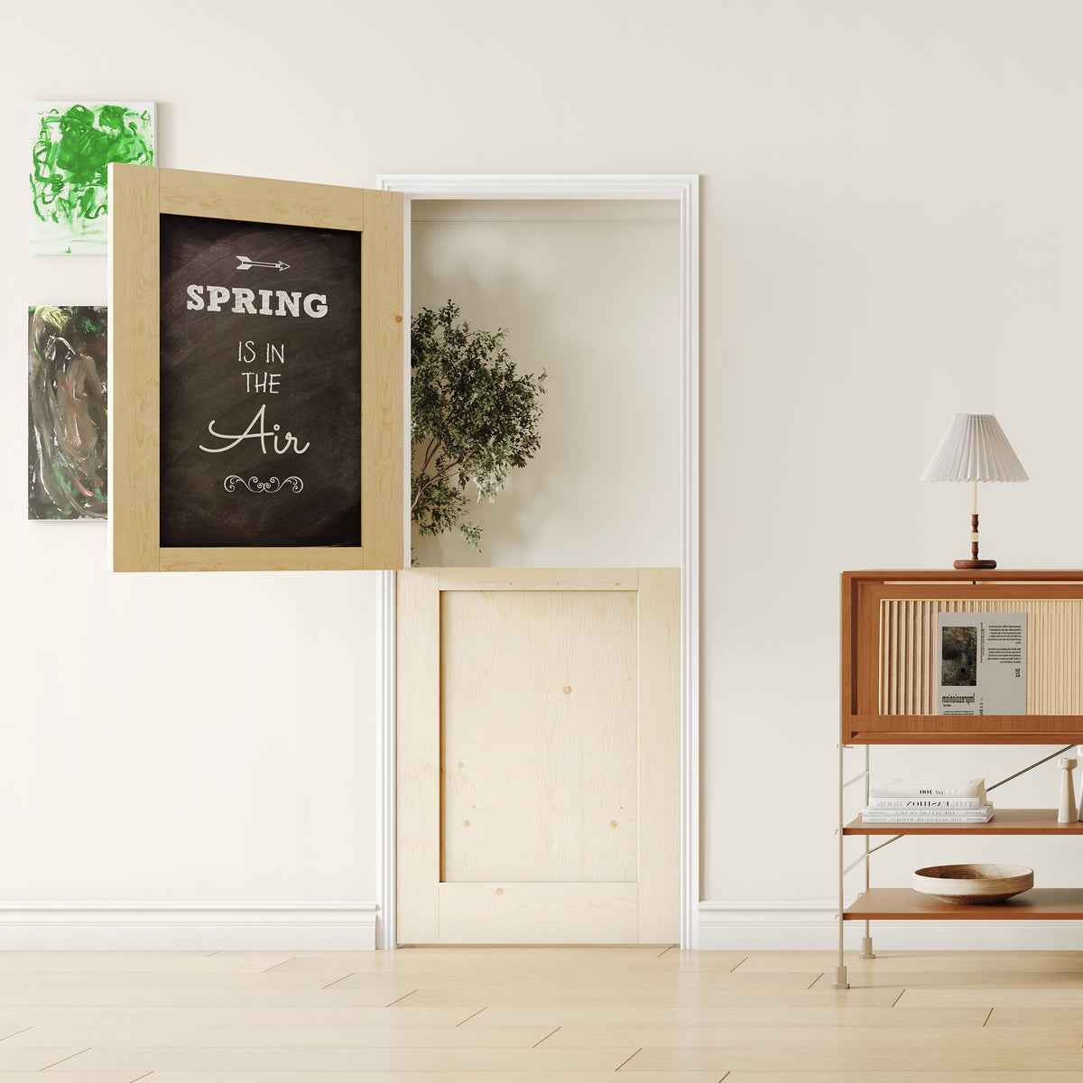 TENONER MDF Upper Blackboard Panel Split Single/Double Interior Dutch