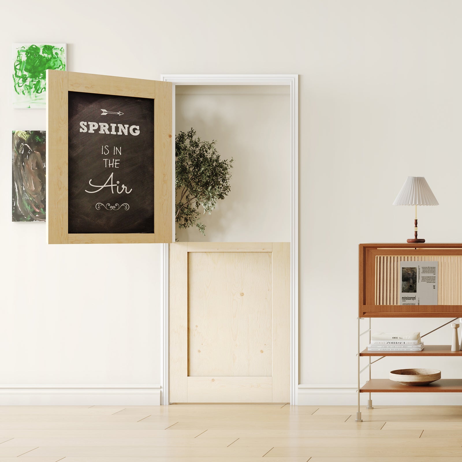 TENONER MDF Upper Blackboard Panel Split Single/Double Interior Dutch