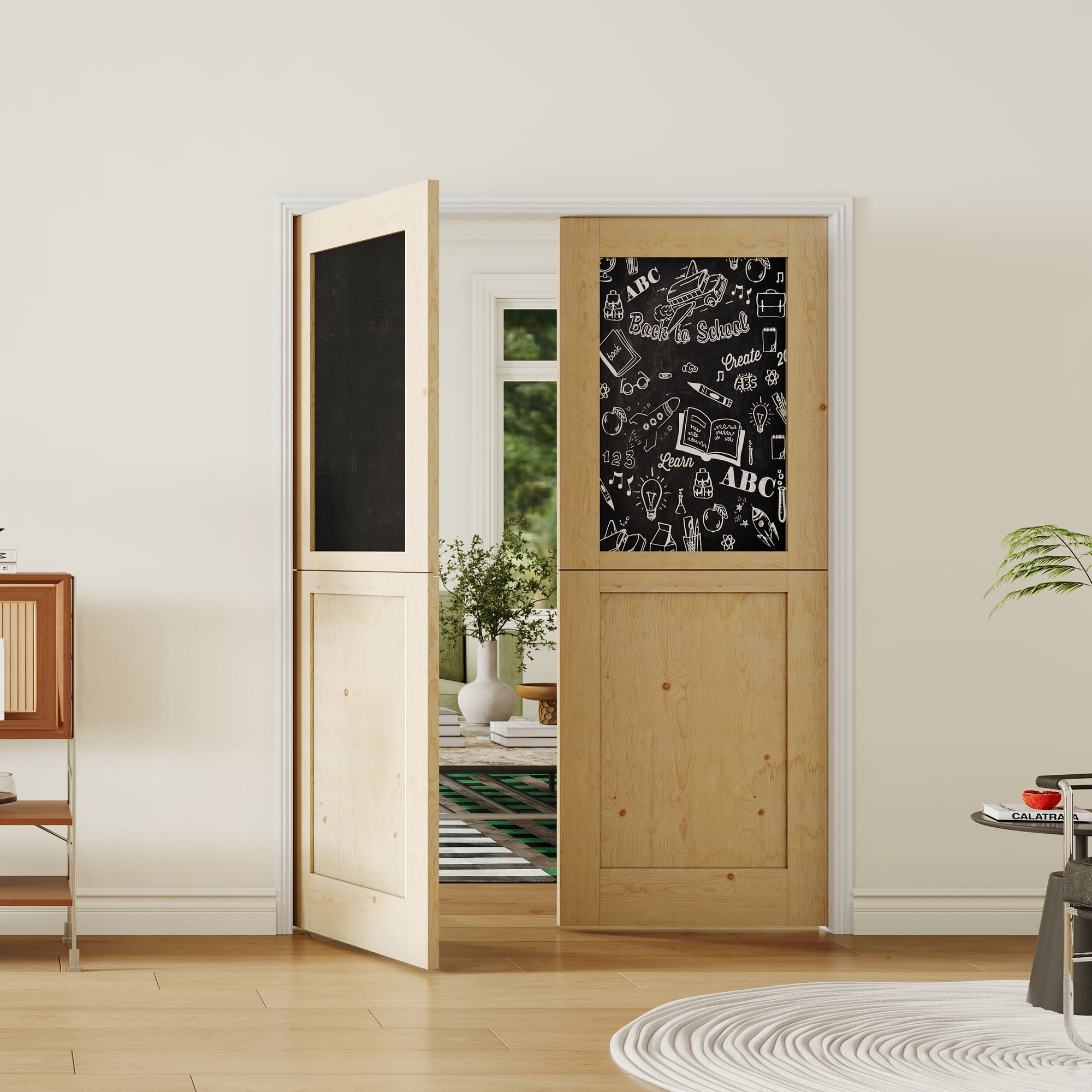 TENONER MDF Upper Blackboard Panel Split Single/Double Interior Dutch